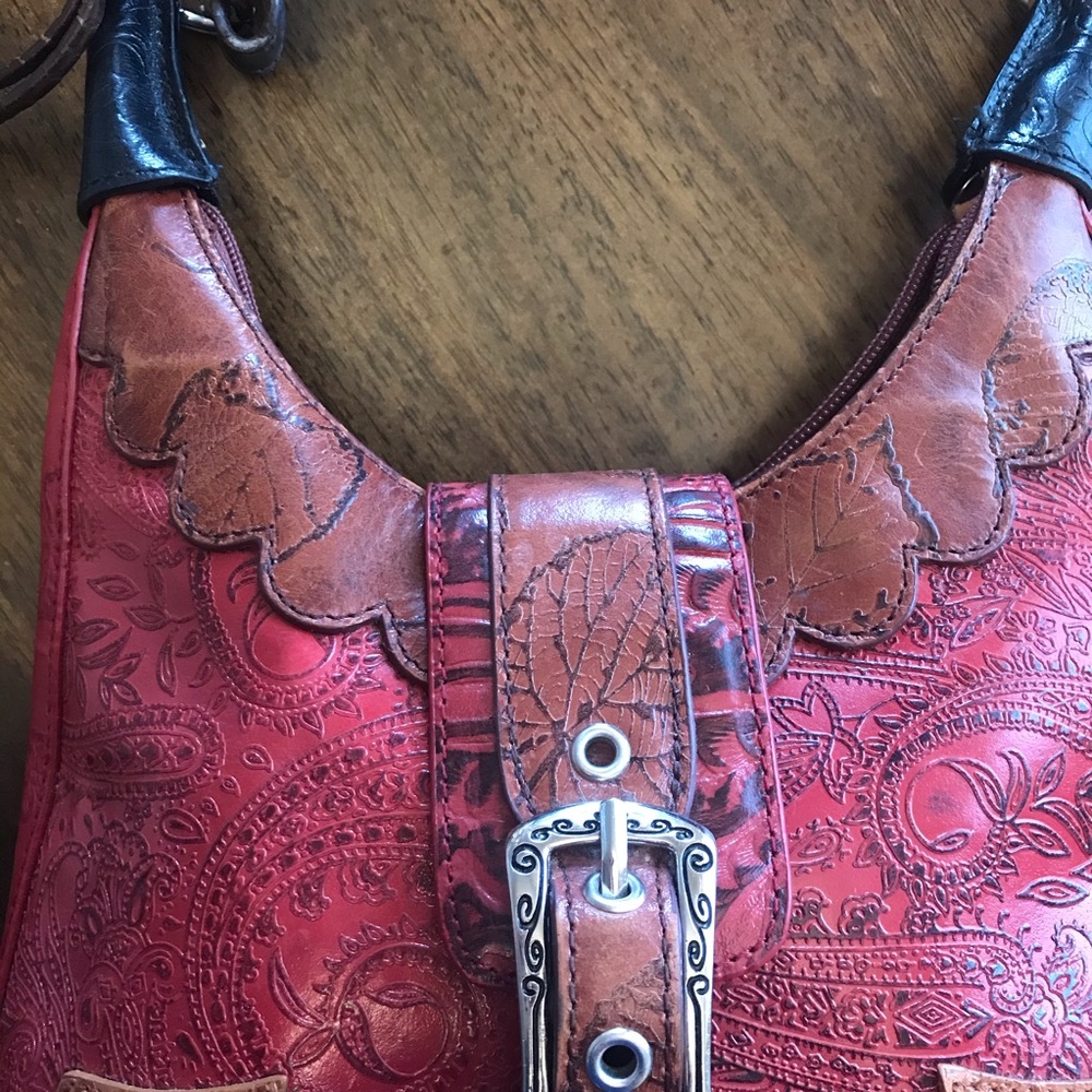 Mc Marc Chantal Tooled Leather Purse - Gem